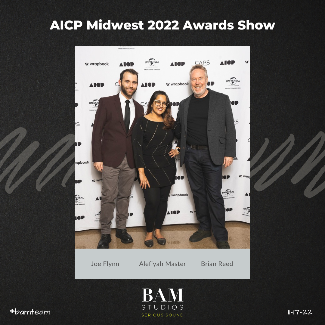 BAM team at the AICP Midwest 2022 Award Show! - BAM Studios