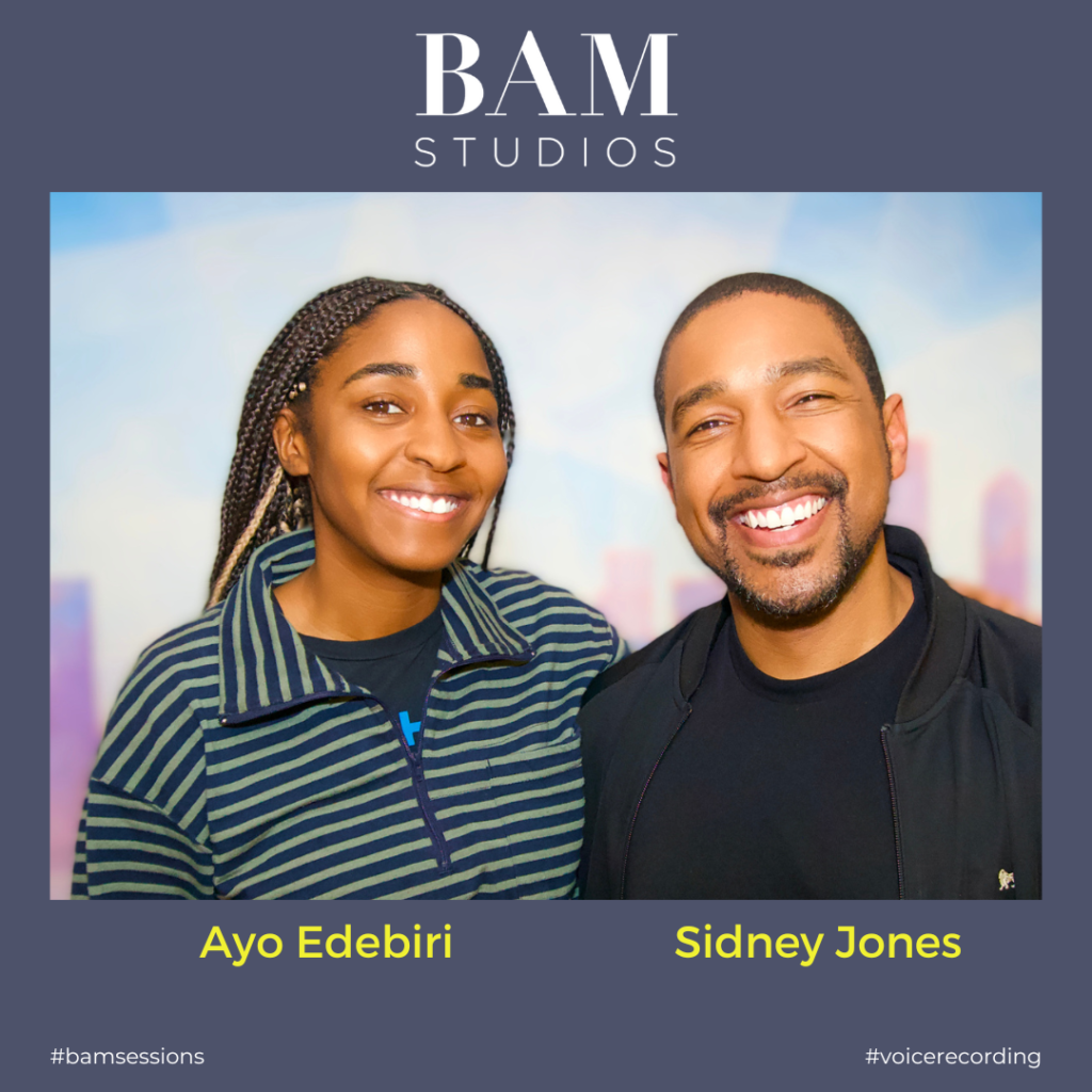 Actress Ayo Edebiri records at BAM! - BAM Studios