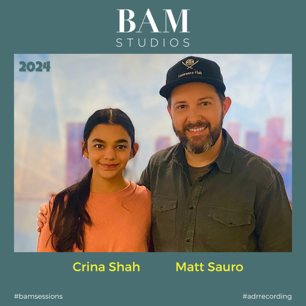 Crina Shah records ADR at BAM! - BAM Studios