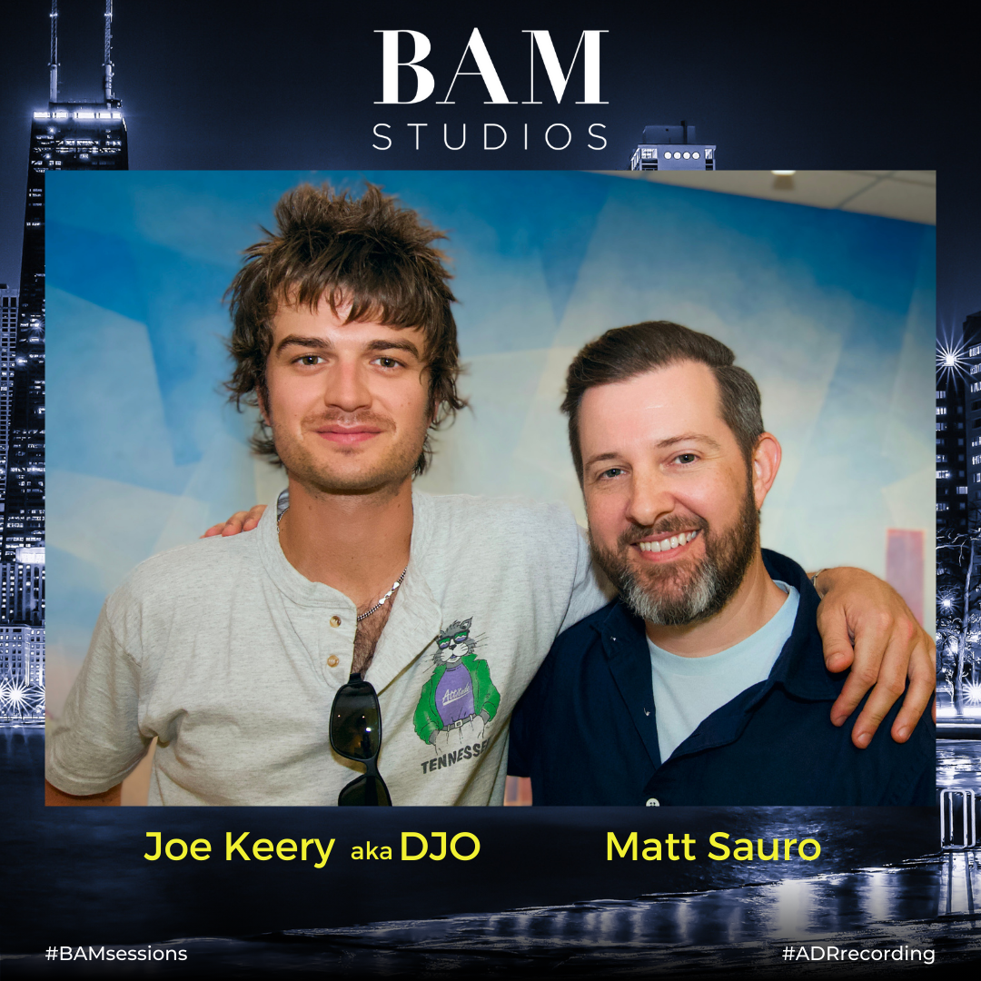 Joe Keery (aka Djo) Records ADR at BAM! - BAM Studios