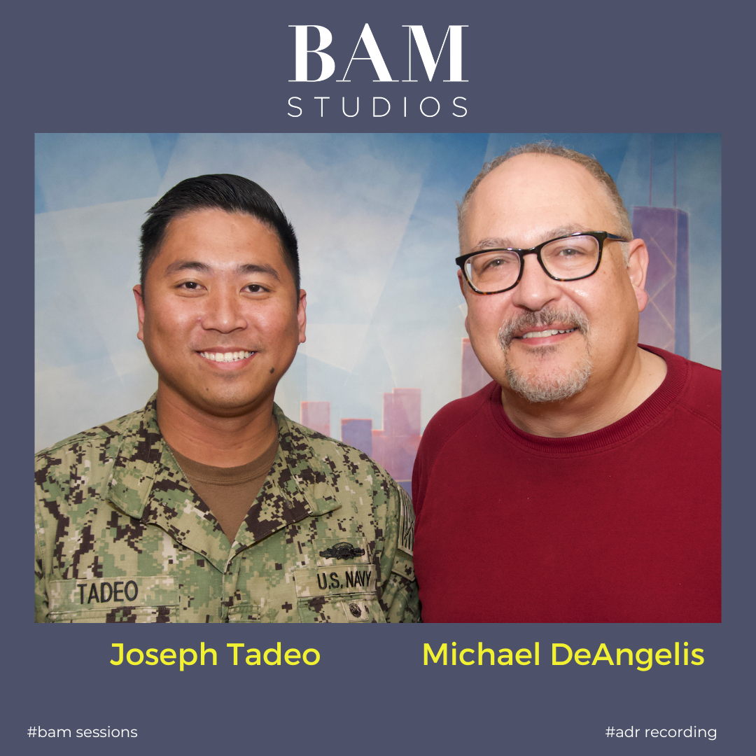Joseph Tadeo records ADR at BAM for "Chicago Med"! - BAM Studios