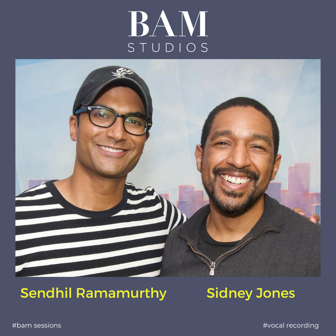Sendhil Ramamurthy records vocals at BAM for Doom Patrol! - BAM Studios