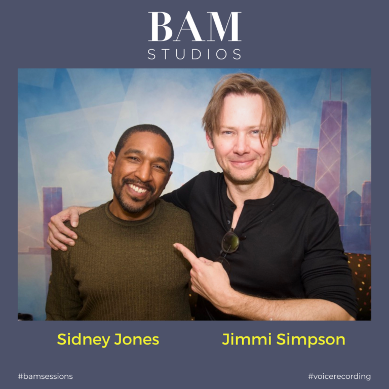 Actor Jimmi Simpson records at BAM! - BAM Studios