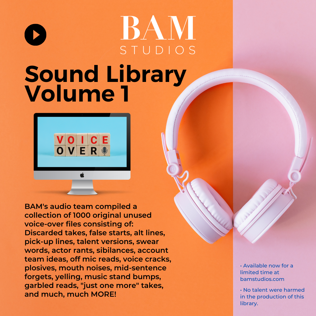 BAM's Sound Library "Voice Over" is available today! - BAM Studios